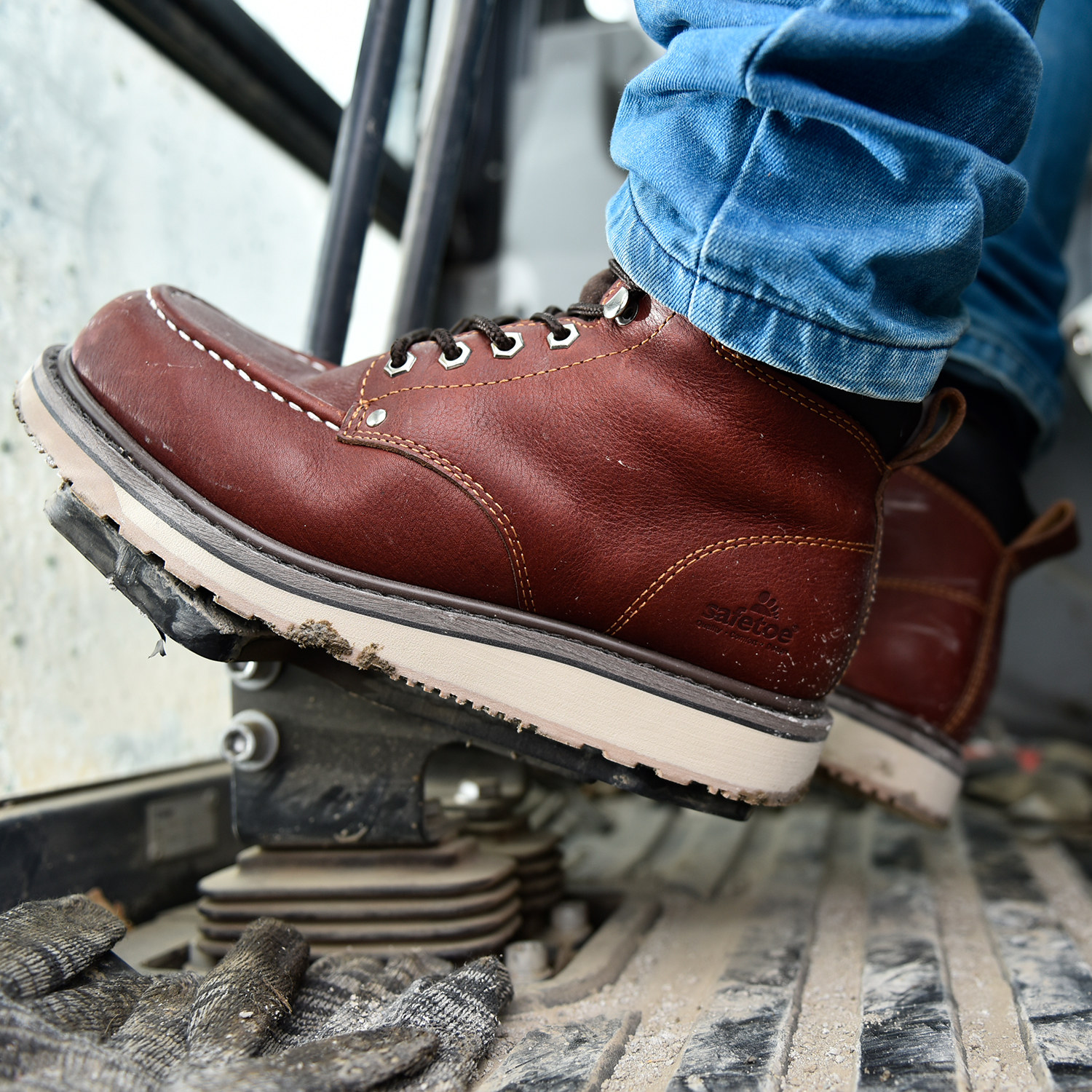 Safetoe Genuine Leather Soft Moc Toe Work Boots | Safetoe Official Shop