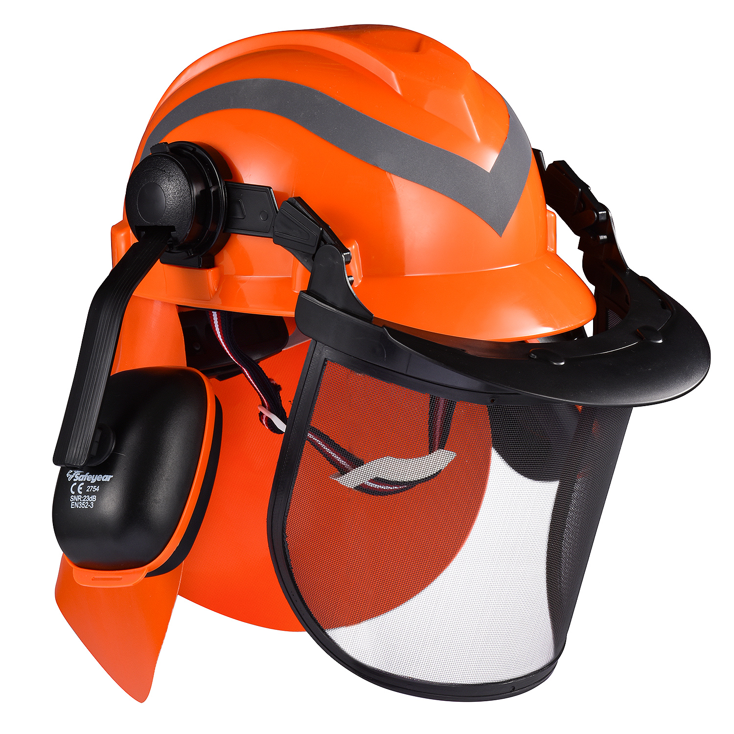 Safeyear Osha Approved Full Face Forestry Safety Helmet Hard Hats With ...