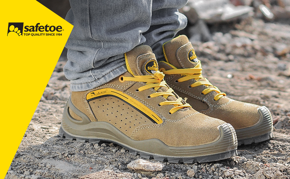 Safetoe Breathable Leather Steel Toe Safety Work Shoes | Safetoe ...