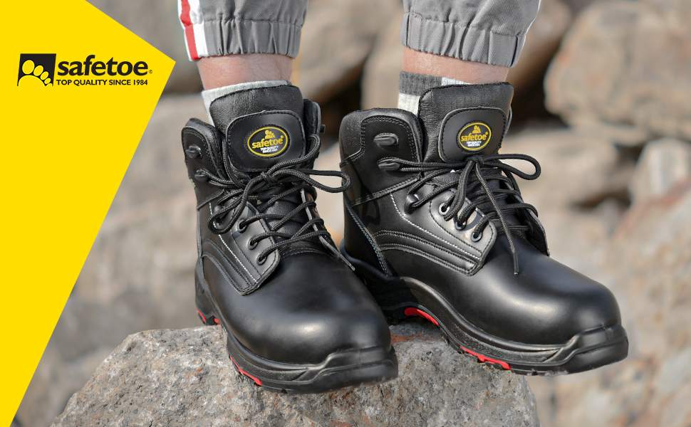 Safetoe Waterproof Wide Fit Safety Work Boots | Safetoe Official Shop